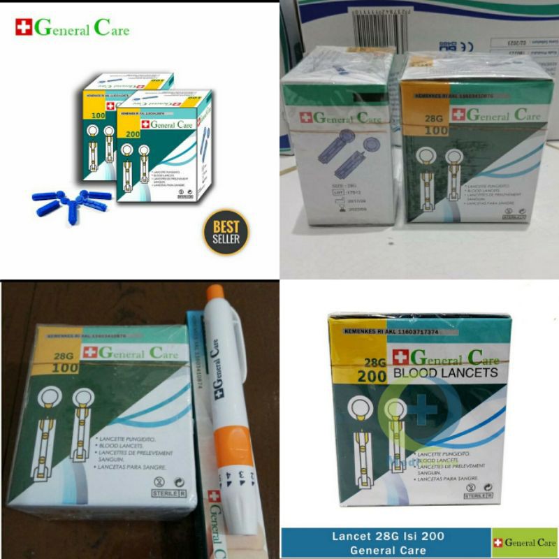 Jual Paket General Care Pen Lancet / Jarum Lancing Devices General Care ...