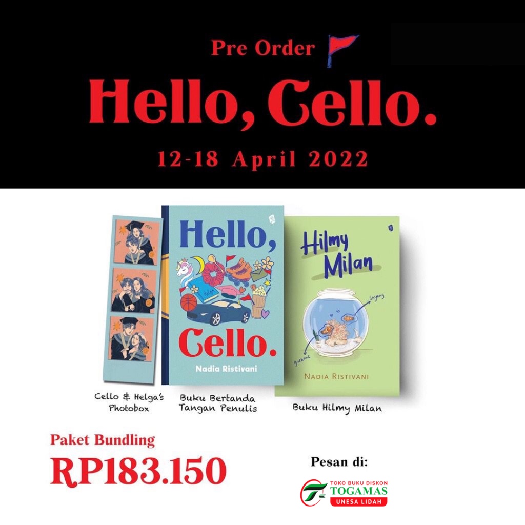 Jual SIAP KIRIM!! NOVEL HELLO, CELLO // HILMY MILAN KARYA NADIA ...