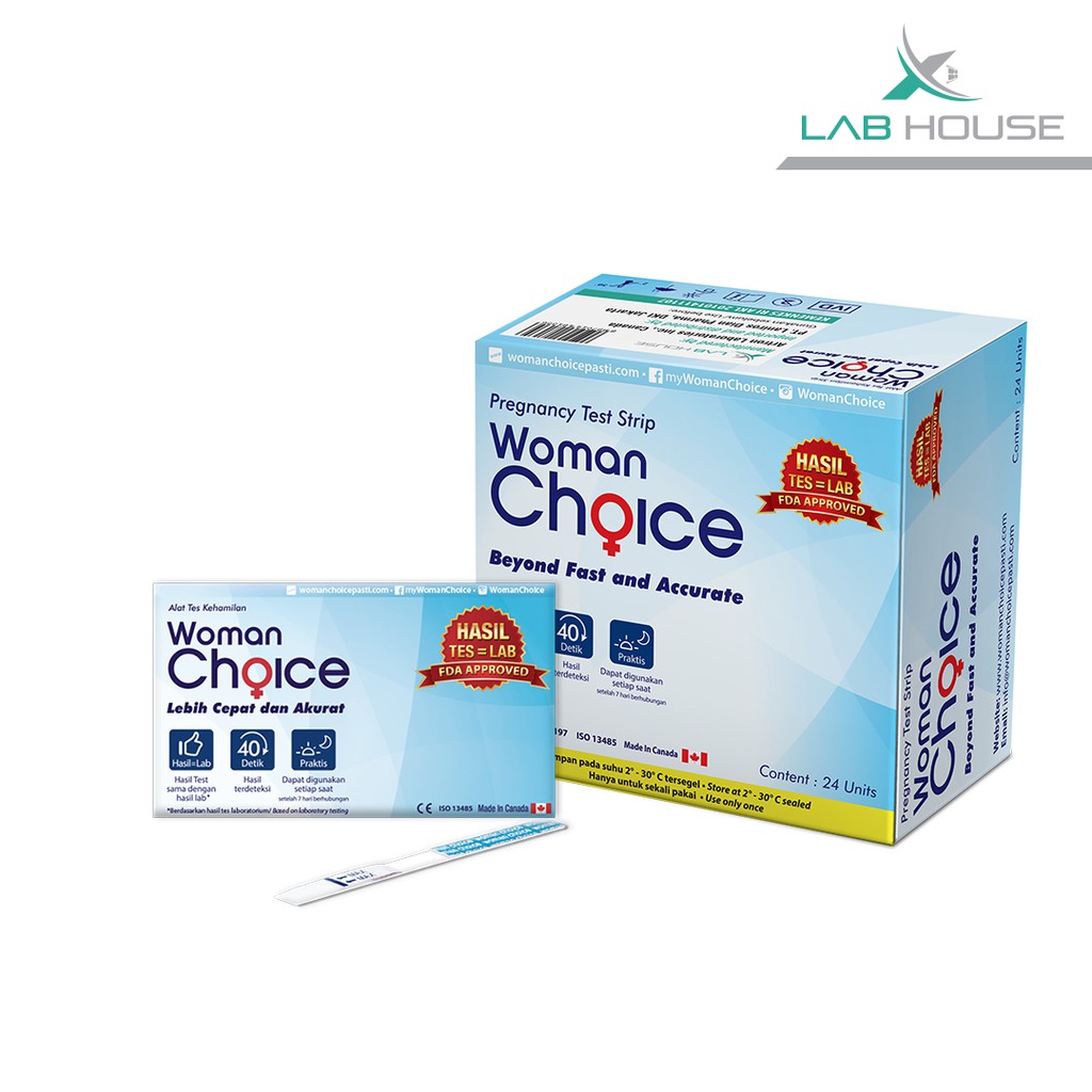 Jual Woman Choice Strip Ultra Sensitive - Alat Tes Kehamilan - 24 pcs ...