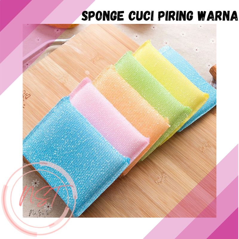 Jual Sponge Cuci Piring Warna Spons Cuci Piring | Shopee Indonesia