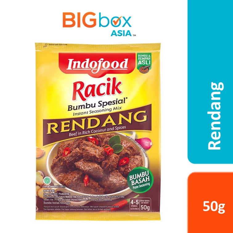 Jual Indofood Racik Bumbu Special Rendang 50g | Shopee Indonesia