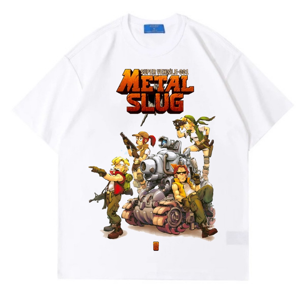 Jual Psycho Crucify "Metal Slug" Oversized T-Shirt | White | Kaos Metal ...