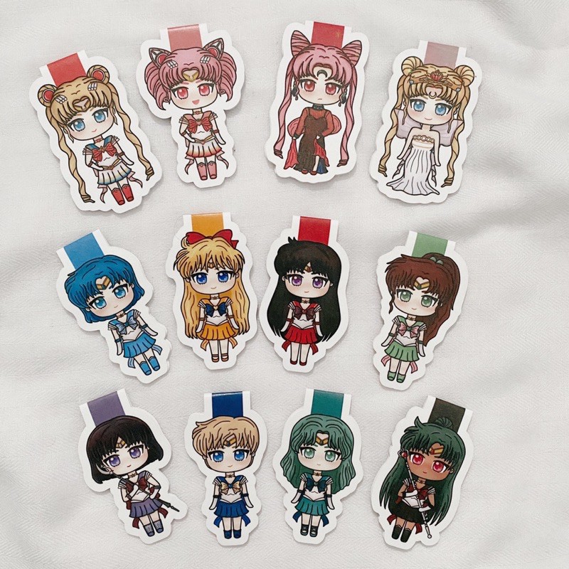 Jual Sailor Moon Sailor Senshi Magnetic Bookmarks | Shopee Indonesia