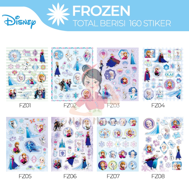Jual Stiker Disney Princess Frozen Mickey / Sticker Set Murah untuk ...
