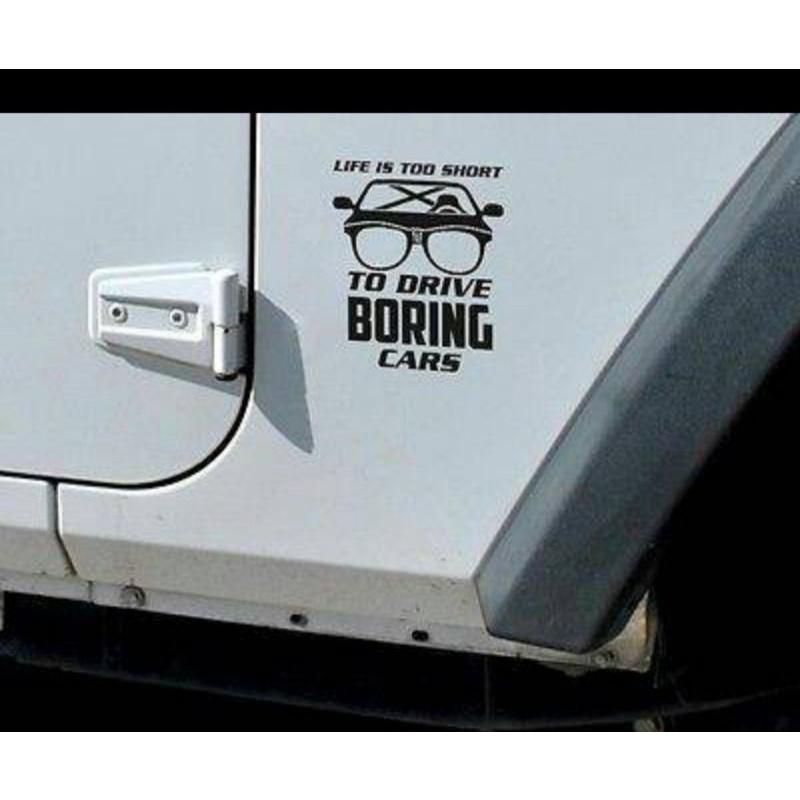 Jual Sticker Funny JDM Life too Short Drive Boring Car Stance Low ...