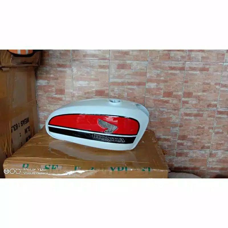 Jual Tangki Honda CB 100 Glatik Cat Dilan Warna Merah Presisi Terbaik ...