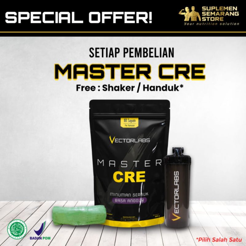 Jual master cre master creatine vectorlabs 300 gram halal bpom | Shopee ...