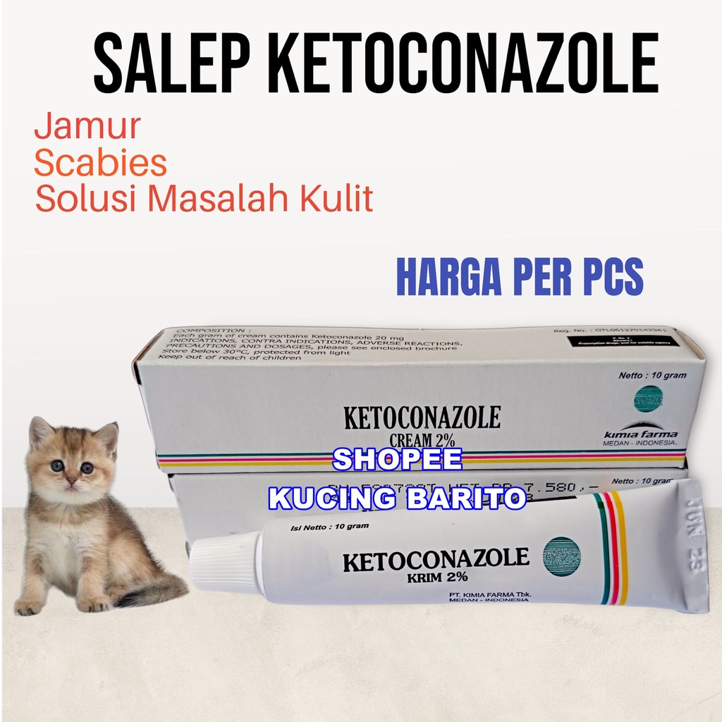 Jual Salep Jamur Kucing Cream Obat Gatel Jamur Krim Hewan Kucing Anjing ...