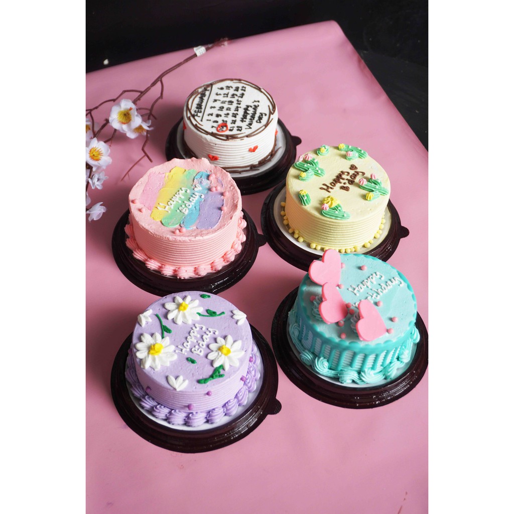 Jual KOREAN LETTERING MINIMALIST CAKE/ KUE ULANG TAHUN / BIRTHDAY CAKE ...