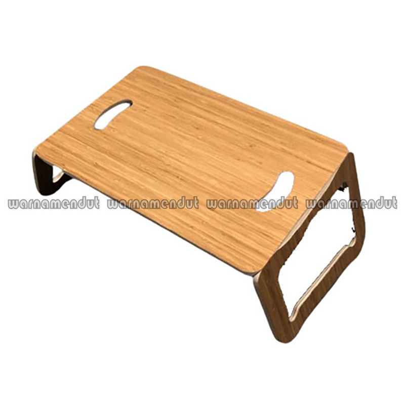 Jual Meja laptop meja kerja lipat portable bambu 42x30x21cm WMO IK2450 ...