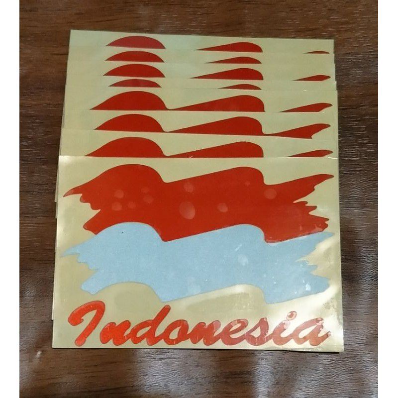 Jual BENDERA INDONESIA STICKER CUTTING STIKER BENDERA INDONESIA ...