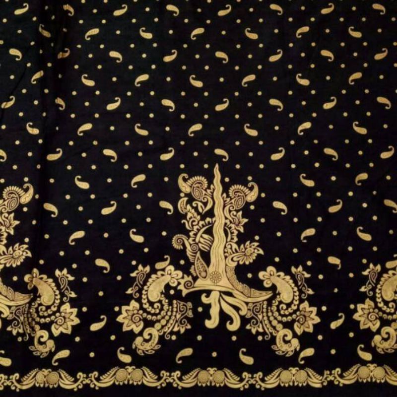 Jual KAIN BATIK PRADA KERIS GOLD SILVER / BATIK MOTIF KERIS PRADA ...