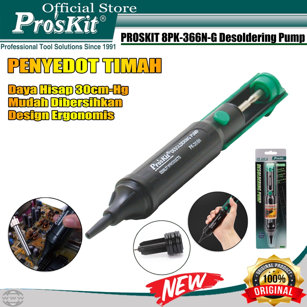 Jual Proskit 8Pk-366N-G Penyedot Timah Solder Desoldering Pump - Pro ...