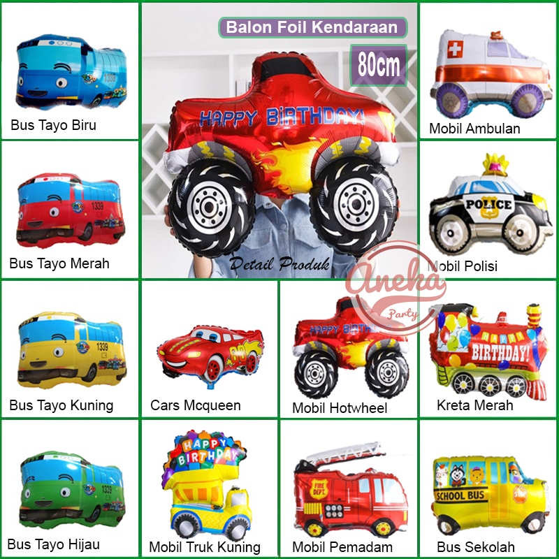 Jual balon foil mobil / balon foil kendaraan / balon pesta bentuk ...