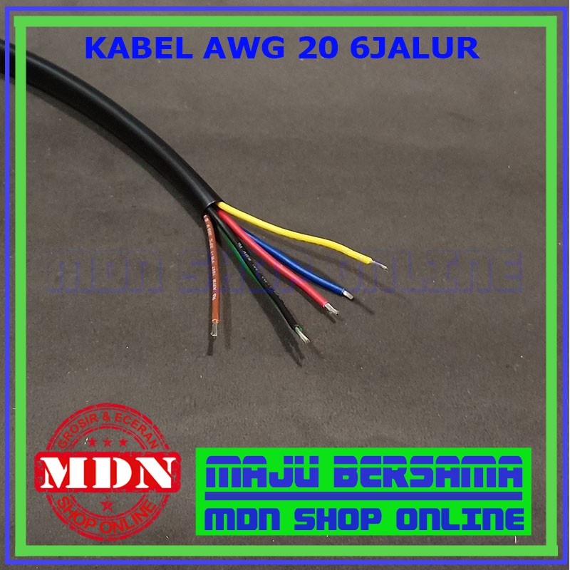 Jual Kabel AWG 20 6 Jalur Original Jual Per 1Meter | Shopee Indonesia