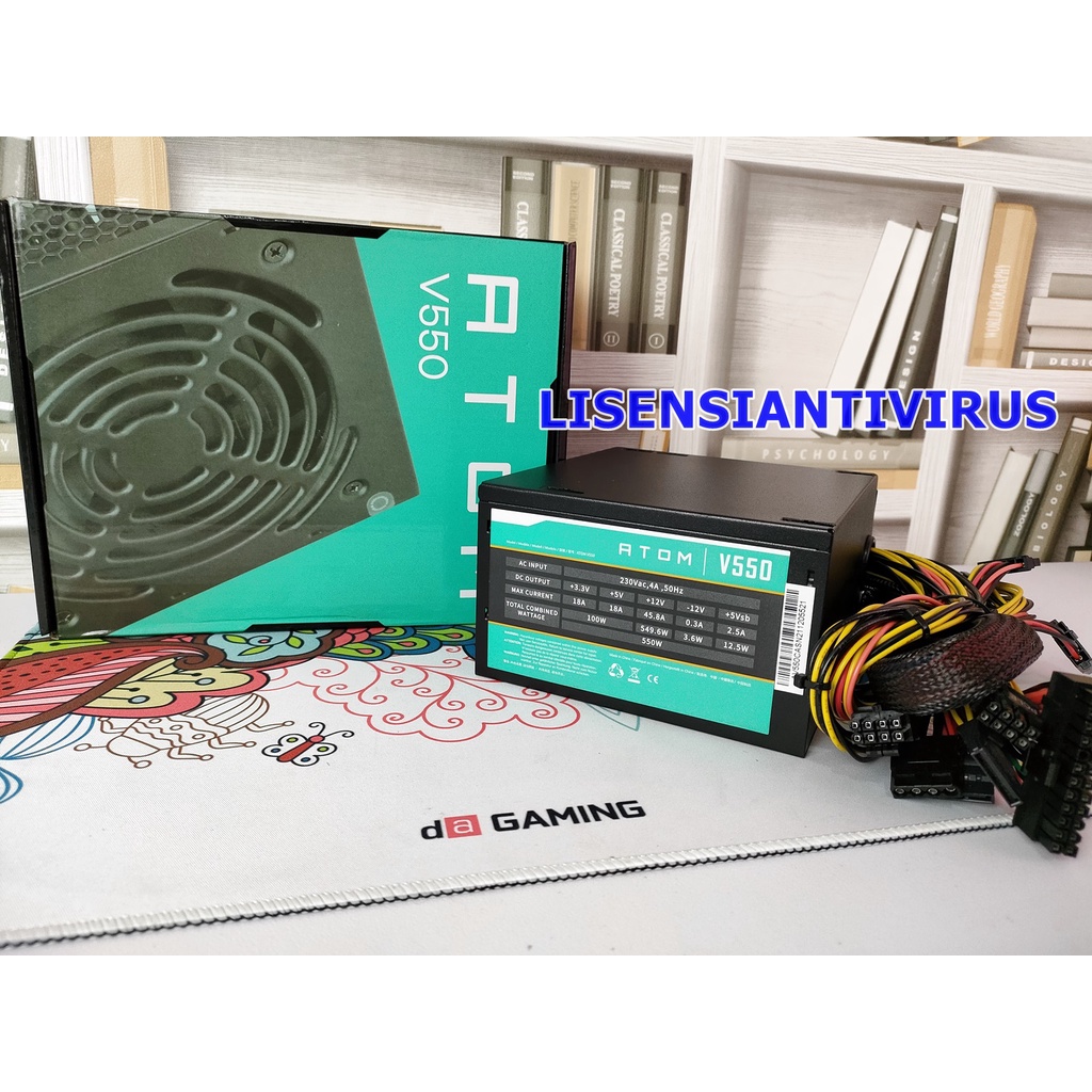 Jual PSU Antec ATOM 550W 550 W V550 (Efficiency 80%) - 2 Years Warranty ...