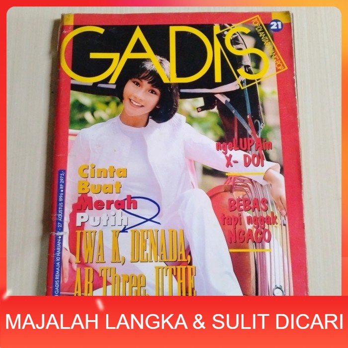 Jual Majalah GADIS No.21 Agu 1996 TINNEKE Langka | Shopee Indonesia