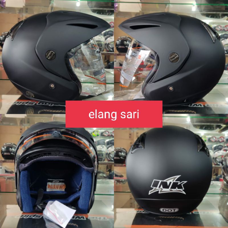 Jual HELM INK CX 22 MATT BLAK/HITAM DOFF ORIGINAL | Shopee Indonesia