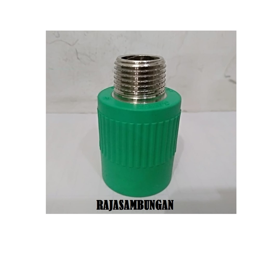 Jual Sok Drat Luar PPR 2 inch Sock Sambungan Pipa Air Panas Dingin Male ...
