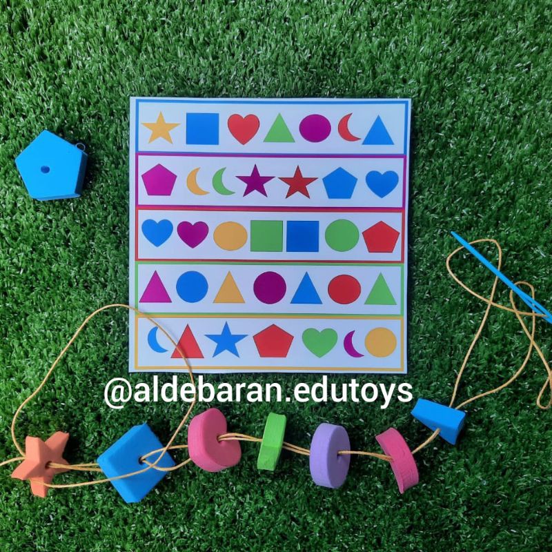 Jual ALAT PERAGA EDUKASI MERONCE GEOMETRI SPONS | Shopee Indonesia