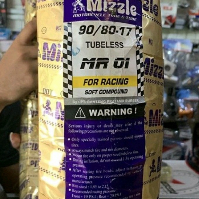 Jual Ban MIZZLE 90/80-17 MR 01 SOFT COMPOUND TUBELESS SEPASANG ( ISI 2 ...