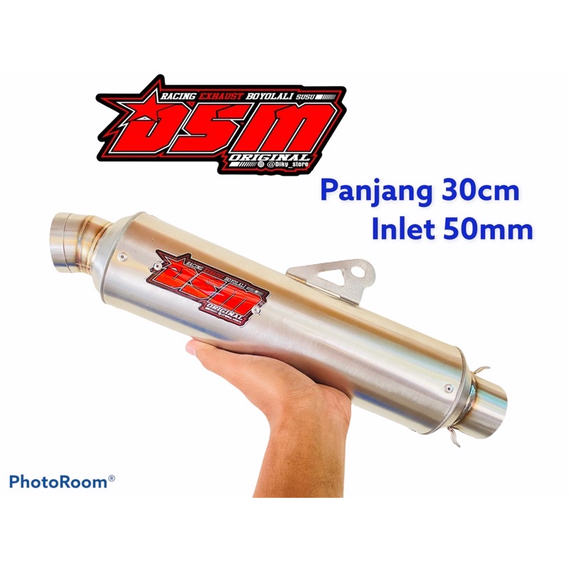 Jual Knalpot DSM racing bulat kompetisi 30 cm | Shopee Indonesia
