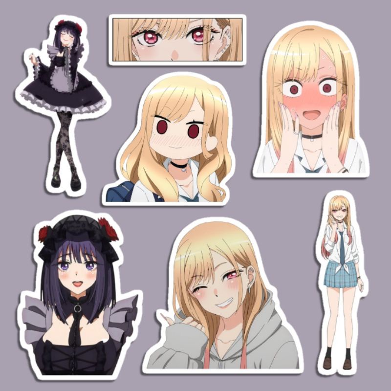Jual Sticker anime My Dress up Darling Marin Kitagawa Wakana Gojo ...