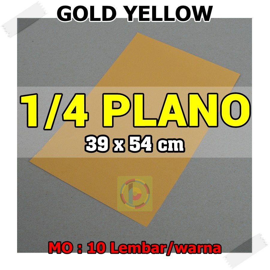 Jual Kertas Karton Jasmine / Paper Flowers Uk. 1/4 PLANO GOLD YELLOW ...