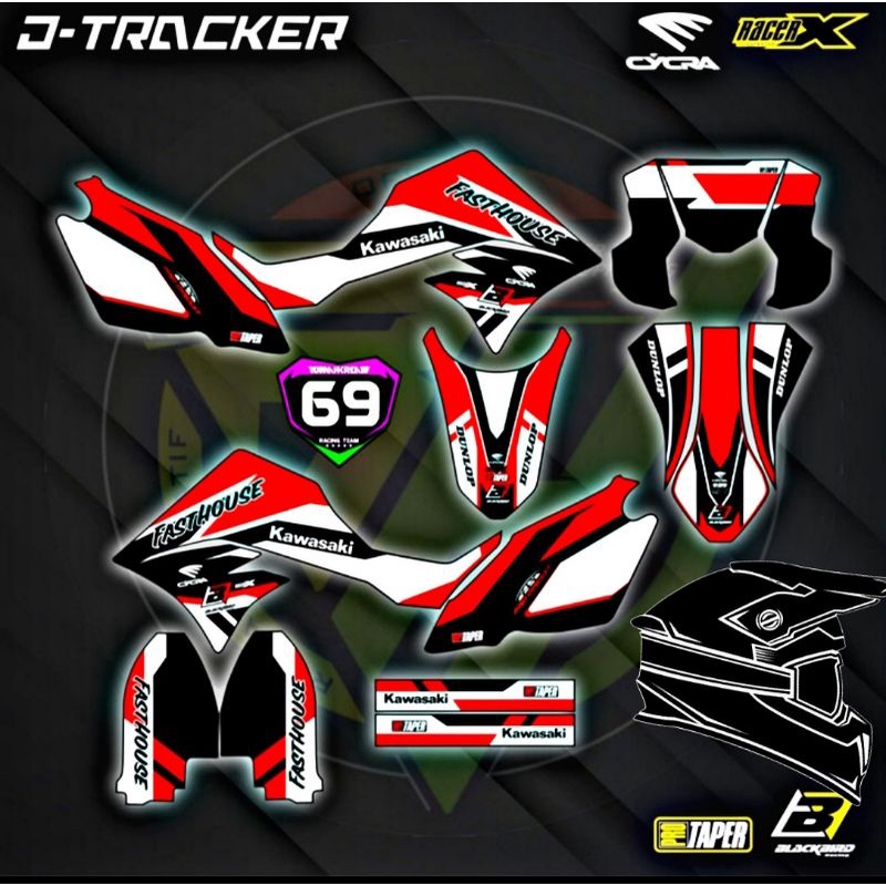 Jual Decal Sticker Striping Variasi Fullbody KLX DTRACKER 150 2016-2022 ...
