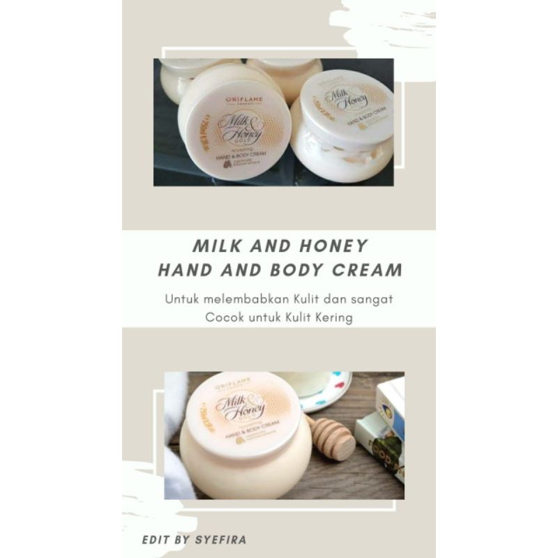 Jual Hand and Body cream ( Milk & Honey gold hand & body cream ) | Shopee Indonesia