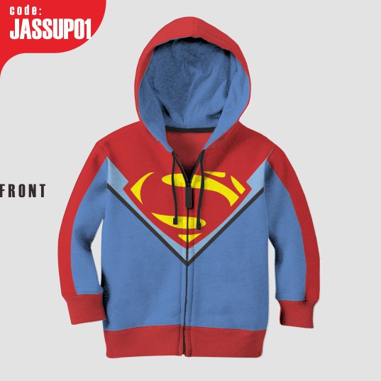 Jual Jaket Anak Superman Superboy Jon Kent Bahan Halus Lembut Tebal ...