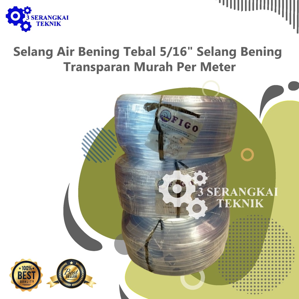 Jual Selang Air Bening Tebal 5/16" Selang Bening Transparan Murah Per ...