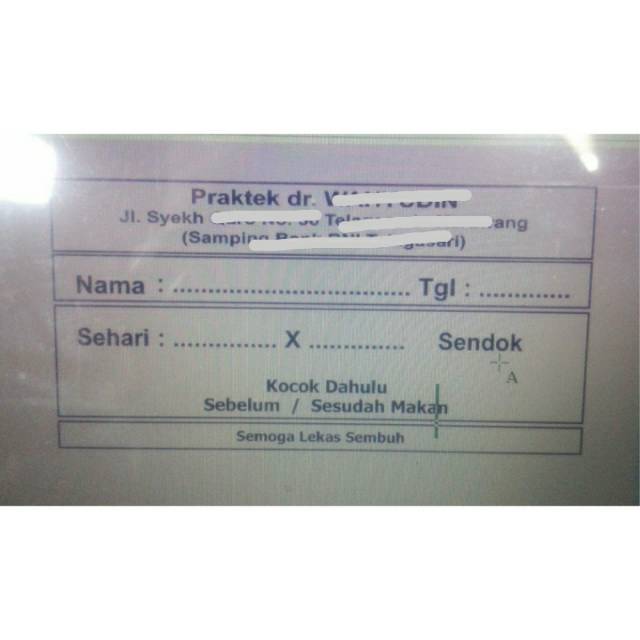 Jual Etiket Label Stiker Sticker Obat Sirup isi 500pc Tempel | Shopee ...