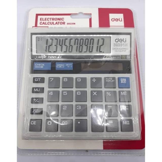 Jual Deli 39231 Calculator Check & Correct Desktop Kalkulator Meja ...