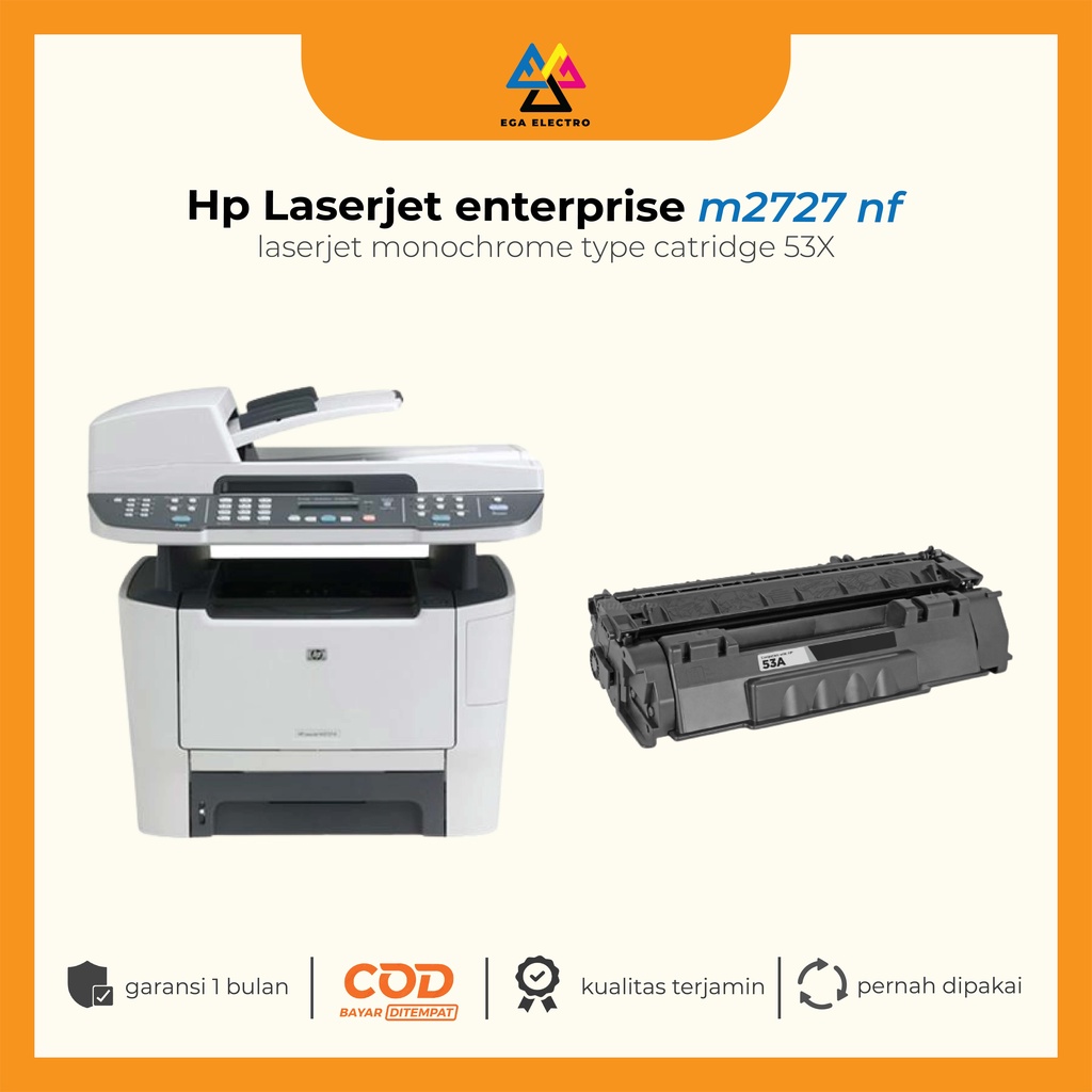 Jual Hp LaserJet m2727 nf multifungsi monochrome | Shopee Indonesia