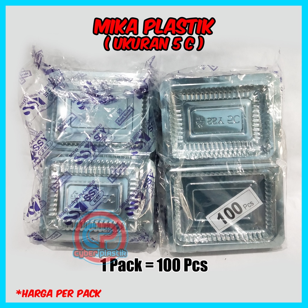 Jual Mika Plastik Ukuran 5C isi 100 Pcs | Shopee Indonesia
