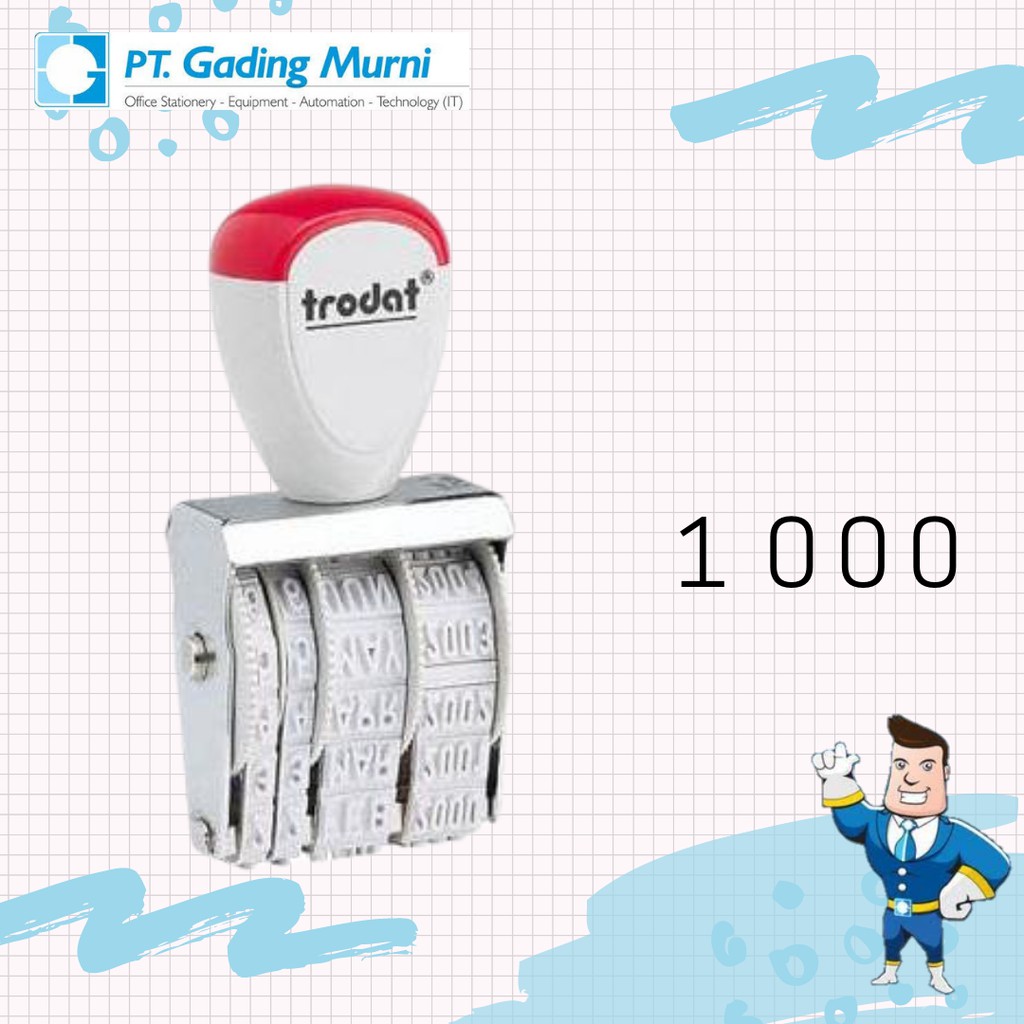 Jual TRODAT STEMPEL TANGGAL 3MM 1000 | Shopee Indonesia