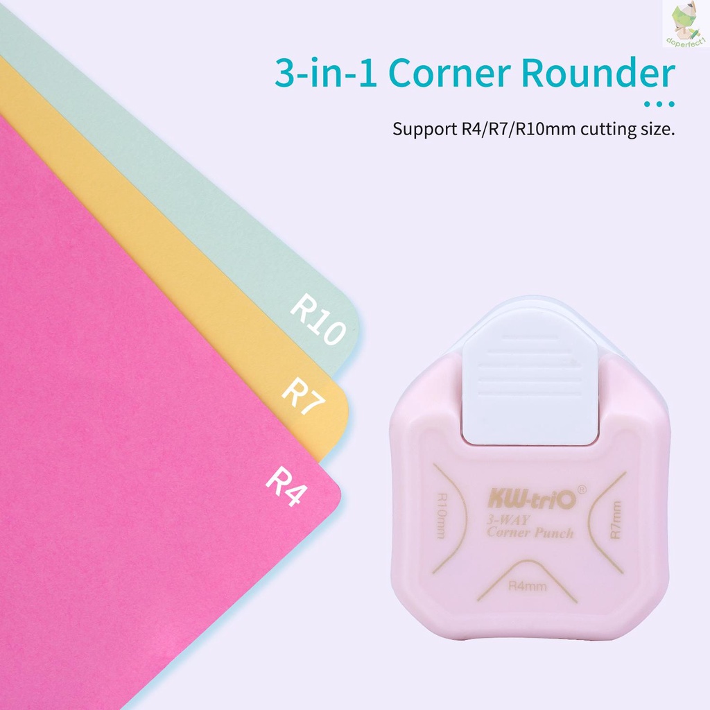 Jual Alat Pemotong Sudut Kertas Bulat 3 in 1 R4 R7 R10 KW TRIO Corner ...