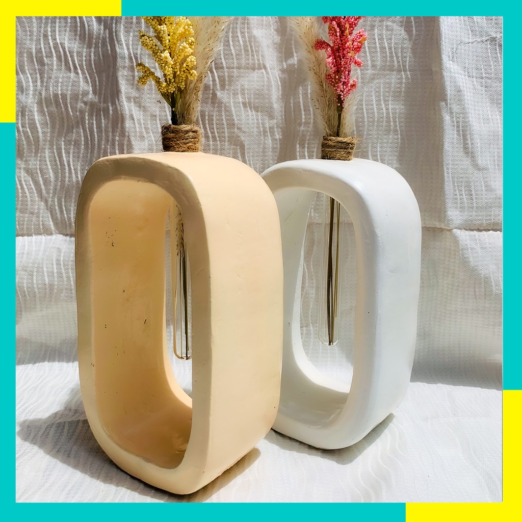Jual Free Bunga Vas Bunga Cantik Estetik Bahan Keramik Pot Bunga ...