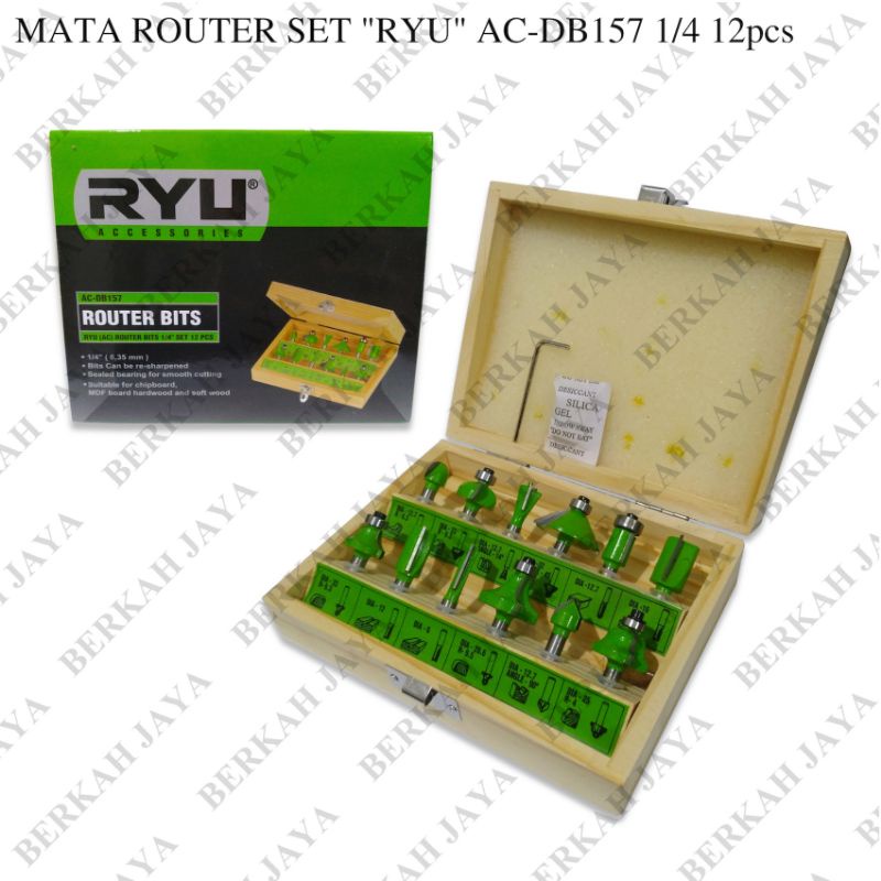 Jual Mata Router Trimmer / Mata Profil Kayu Set "RYU" 12 Pcs | Shopee ...