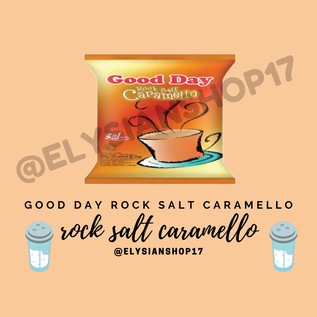 Jual Good Day Rock Salt Caramello 1 Renceng (10 Sachet) | Shopee Indonesia