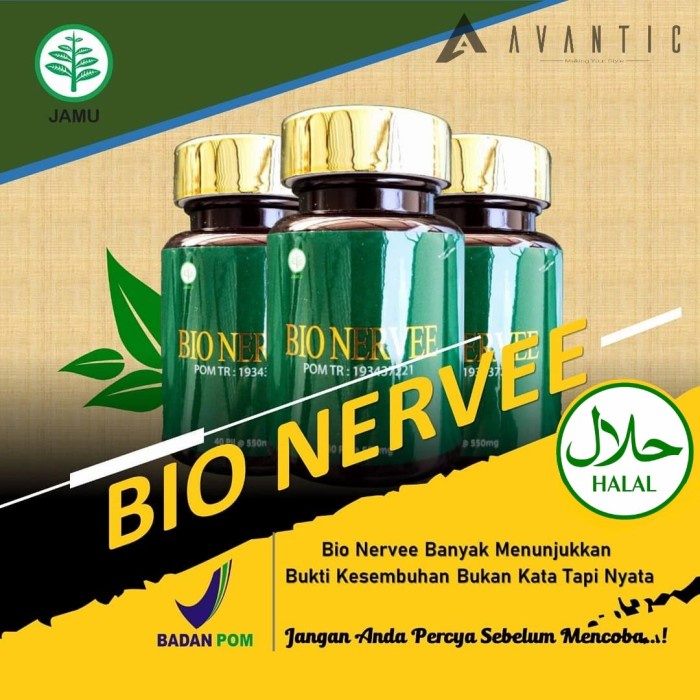 Jual NEW BIO NERVE MALAYSIA ASLI NDR GROUP OBAT HERBAL SARAF SENDI ...