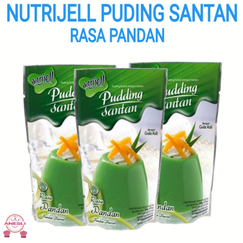 Jual Nutrijell puding santan rasa pandan | Shopee Indonesia