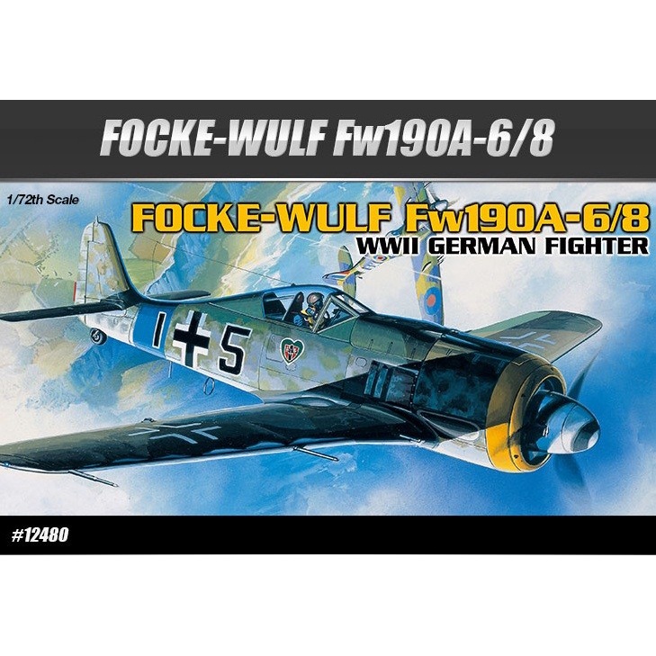 Jual Model Kit Academy Focke Wulf FW190A-6/8 1/72 12480/2120 | Shopee ...