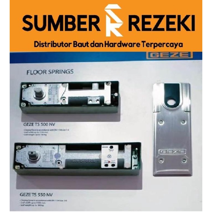 Jual Fitting Floor Hinge Geze Ts550 + Fitting Set Geze + Pt24 Geze ...