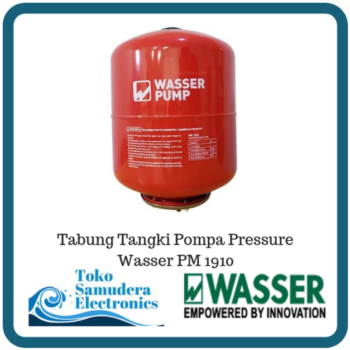 Jual Tabung Tangki Pompa Air Pressure Wasser PM 1910 - WASSER PM1910 ...