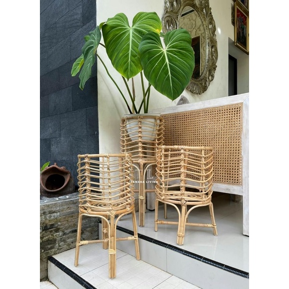 Jual POT ROTAN / RATTAN POT / RATTAN PLANTER / POT ANYAMAN / TATAKAN ...
