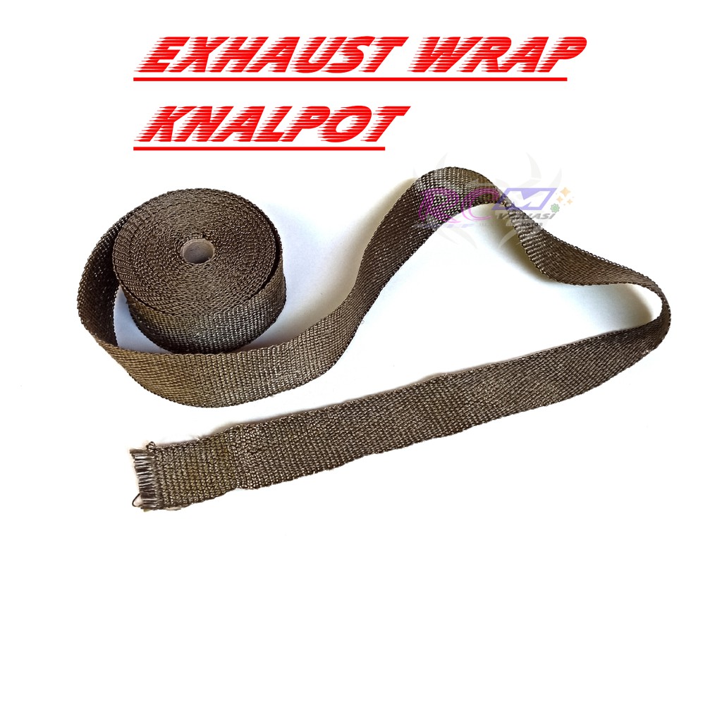 Jual Exhaust wrap knalpot pelindung panas kain knalpot motor mobil ...