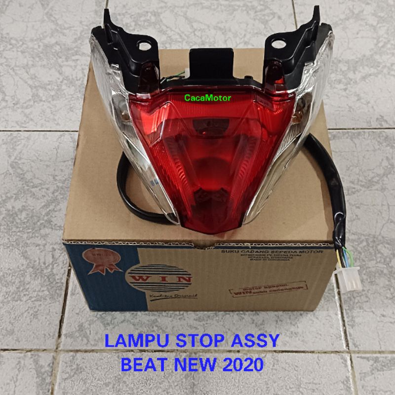 Jual LAMPU STOP ASSY BEAT NEW / LED 2020 ( MERK WIN ) | Shopee Indonesia