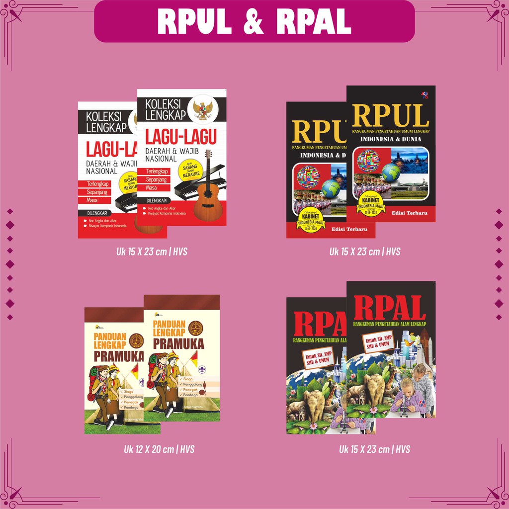 Jual Buku RPAL RPUL Panduan Lengkap Pramuka RPUL RPAL Koleksi Lengkap ...